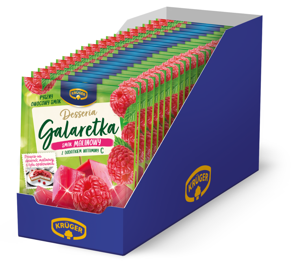 Галаретка/Желе з вітаміном С зі смаком малини 75г - LUXIMO